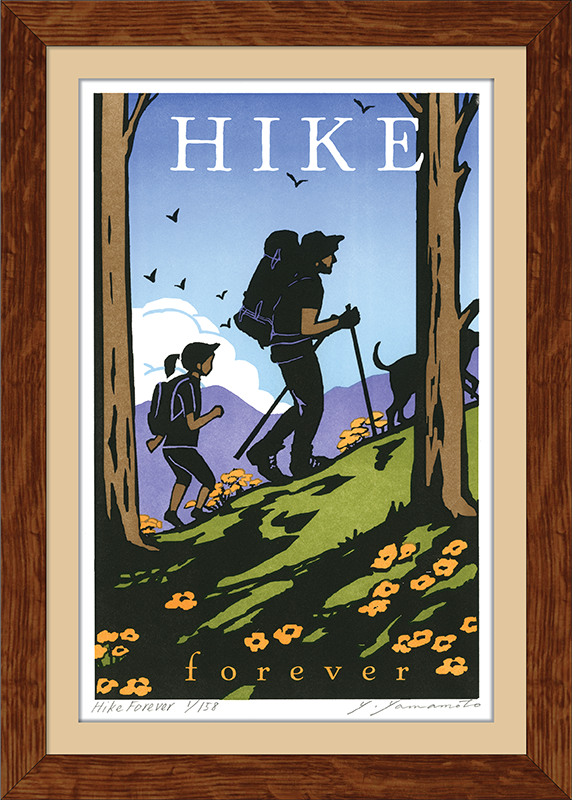 hiking print